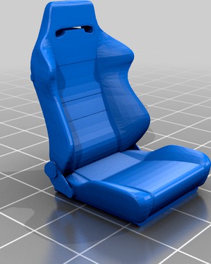 Recaro SR3/Confetti 1/24 Scale by Kev_Pe 3d model