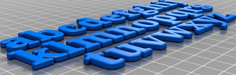 Alphabets Lowercase by Sc0rpio 3d model