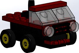 Simple LEGO® Car by PinoCapurso 3d model