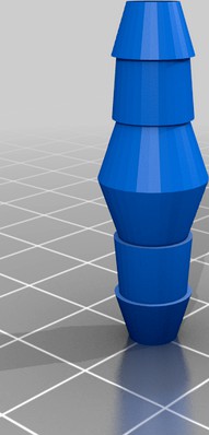 Hose Connector, Hose Extender in Openscad by AndreasG4r 3d model