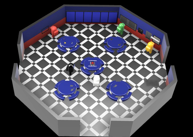 Among Us Cafeteria Diorama by ToriLeighR 3d model