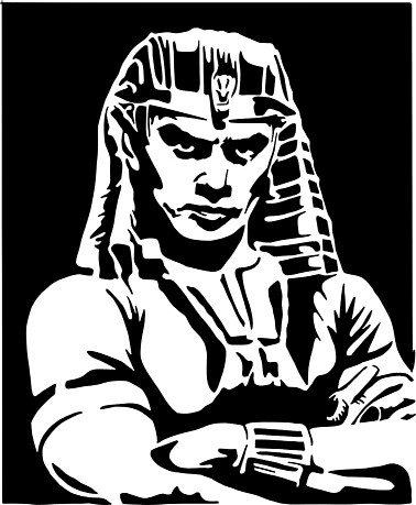 Pharaoh stencil by Longquang 3d model