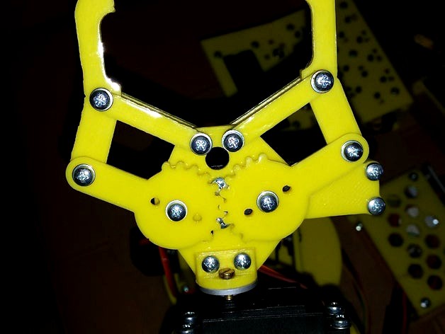 3D printable robotic arm claw gripper by Juergenlessner model