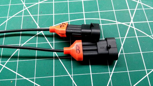 Superseal connector backshell by Dimbit 3d model