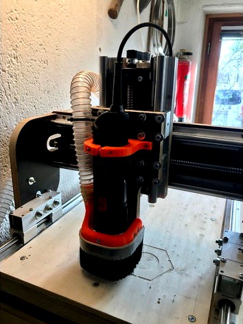 Dust Collection for CNC Router (AMB, Kress, Mafell), Absaug-Schuh für ...