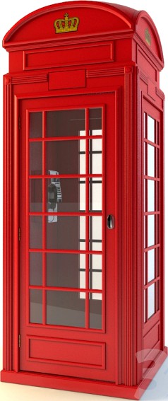 London Telephone Box 3d model