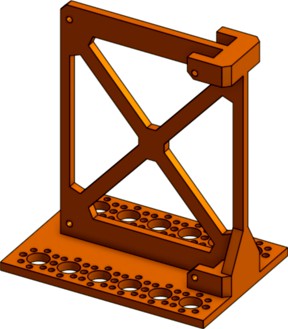 Dual REV Hub Mount by CrushBots 3d model