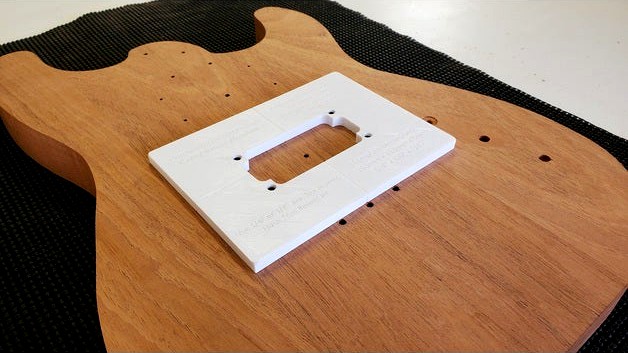 Humbucker / Active Pickup Router Template by Justfixit 3d model