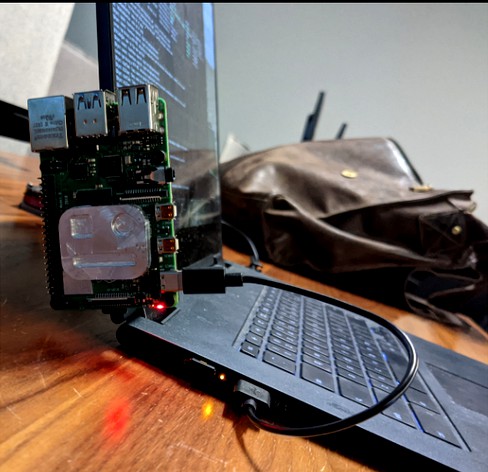 Raspberry PI 4, laptop screen mount by ed7coyne 3d model