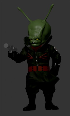Captain Bipto (Spaced Invaders) by R1N6MAN 3d model
