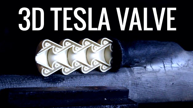 Cylindrical Tesla Valve Design 1 by Integza 3d model