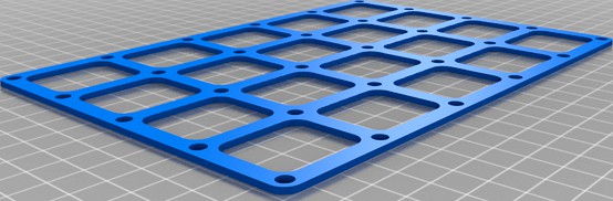 5x4 MOLLE panel by Mk2Custom 3d model