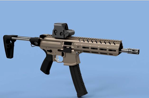 Customizable bits from MIASMG1 (an MPX inspired airsoft body kit) by ...