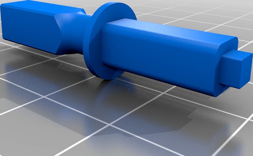 Dobber Switch Stem for Printed 4-way Hat Switch by Nopileus 3d model