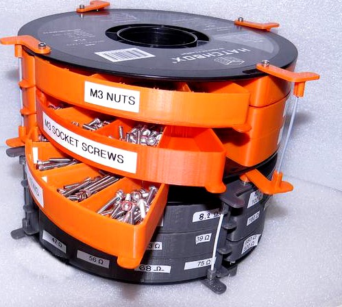 Locking Stackable Filament Spool Drawers for Small Parts by EE_Maker 3d ...