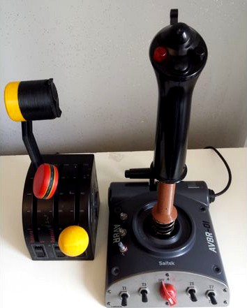 Saitek AV8R Aviator extension by starfighter81 3d model