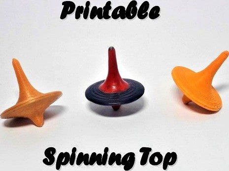 printable spinning top by PLIDcreations 3d model
