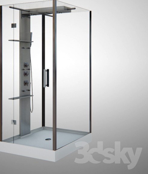shower cubicle 3d model