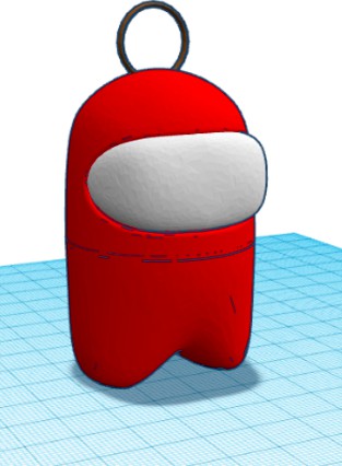 Among Us Keychain / Fob by KingSam1st 3d model