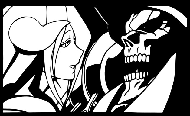 Ainz and Albedo stencil by Longquang 3d model