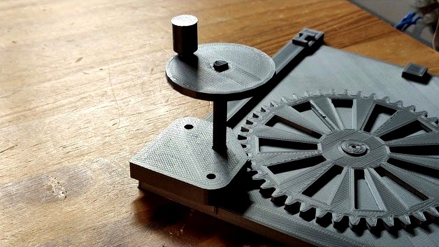Hand crank for H0 turntable by Emiel3673 3d model