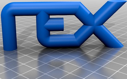 TEX logo by nonameno44 3d model