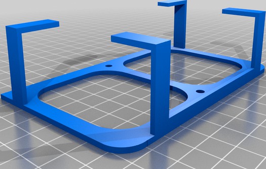 Grandstream HT502 Wall Mount by Mckitrick 3d model