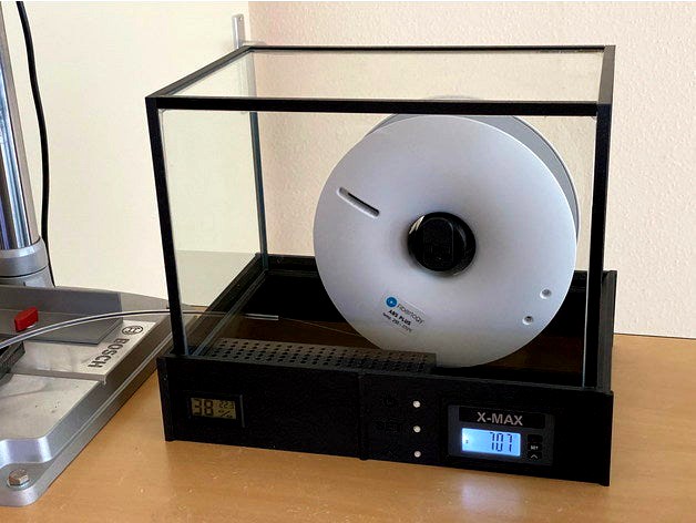 Filament dry box v2 with scale by Satellietje 3d model