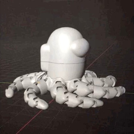 Among Us Octopus - Amonctopus by Dr4l3g 3d model