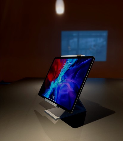 iPad Free Floating Stand by Melimos 3d model