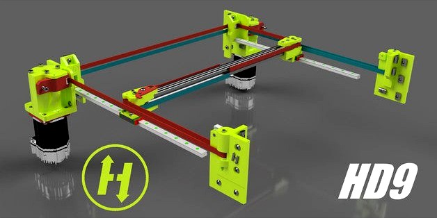 HevORT XYHD9 - XY axis Heavy Duty 9mm Belt gantry for HevORT 3D DIY ...