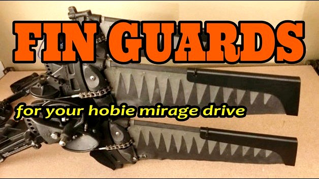Hobie Mirage Drive Fin Guards by FloridaFishHunter 3d model