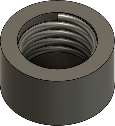 GL14 Female thread by WillemBr 3d model