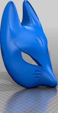 Fox Mask (Kitsune/Megitsune) by ShareAlike 3d model