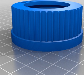 GL45 screw cap with inlet hole by PPF93 3d model