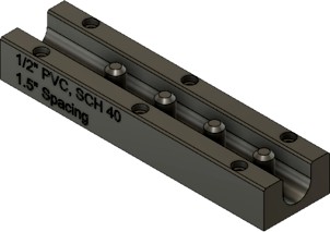 1/2 PVC Pixel Jig (Multiple Spacing) by bradleyknoblock 3d model