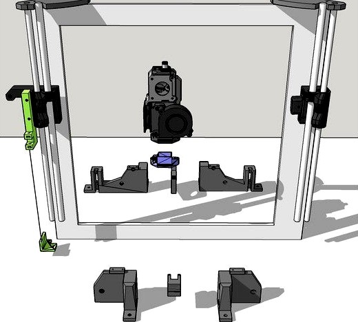 Tronxy Zonestar P802M Multi-Axis Overhaul Pack Bear Exxa 1.0 MK3S ...