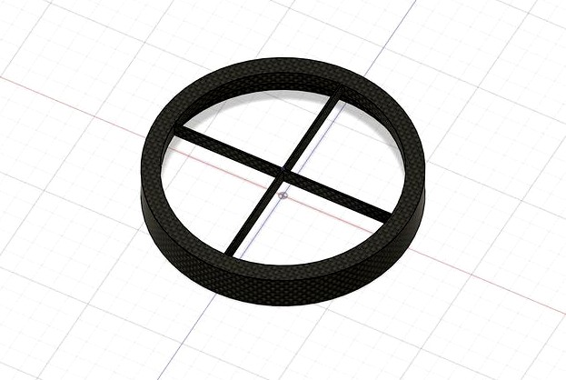 Diffraction Spike Mask Skywatcher Esprit 80ED by castropic 3d model