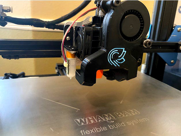 Hemera Volcano fan duct by TampaPrinter 3d model