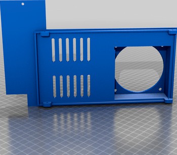 Ender 3 v2 Psu 80x80x25 Silent Fan by CyberwareDK 3d model