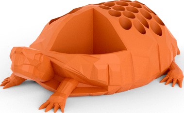 Low Poly Turtle Pencil Holder w/ Secret Compartment by Barthog 3d model