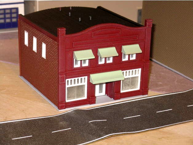 HO Scale Main Street Five by kabrumble 3d model