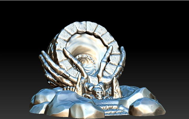 Undead Demon Devil Portal for 28mm gaming like dnd by arcaneoctopuslab ...