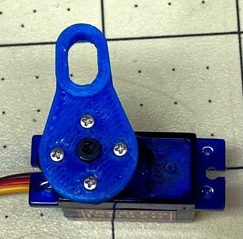 Axial SCX-10-III Transmission shifter servo Arm by aconsola 3d model