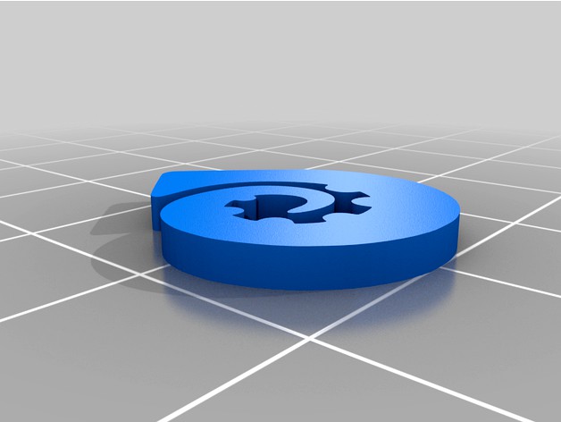 Arkham Horror Tentacle Doom Token by AdrianDroid 3d model