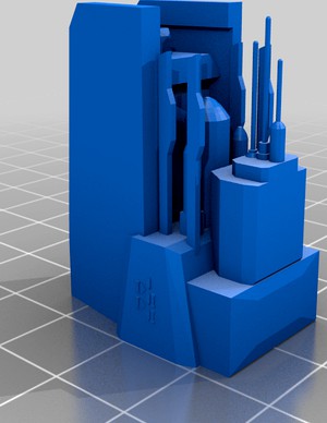 Halo UNSC Gladius-class heavy corvette by Mattpantser 3d model