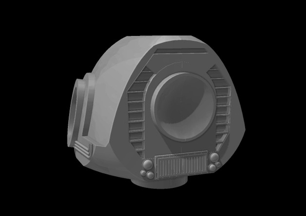 Armorcast Style Wardog torso sliced for resin printing by Dumnorix 3d model