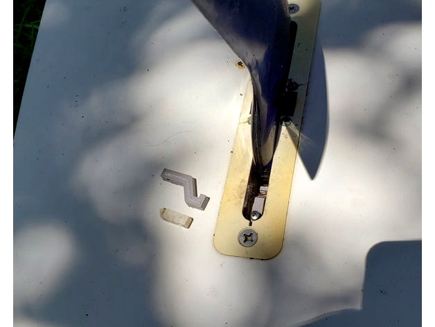 Mistral Super Light Tail Fin Spring Retainer by WindTrackMind 3d model