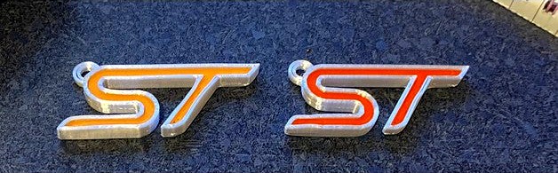 Ford Focus ST Keyring - Print your own inner colour! by archie73 3d model