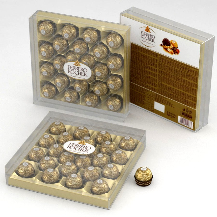 Ferrero Rocher Box 300g 3d model